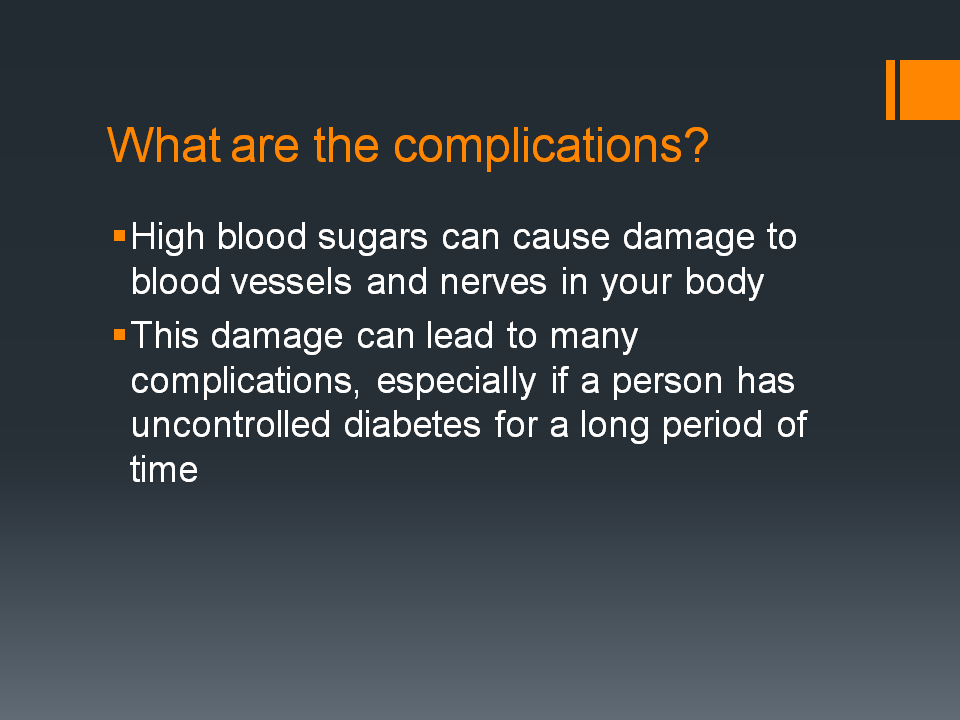 Complications of Uncontrolled Diabetes – DiabetesTeachingGuide.com